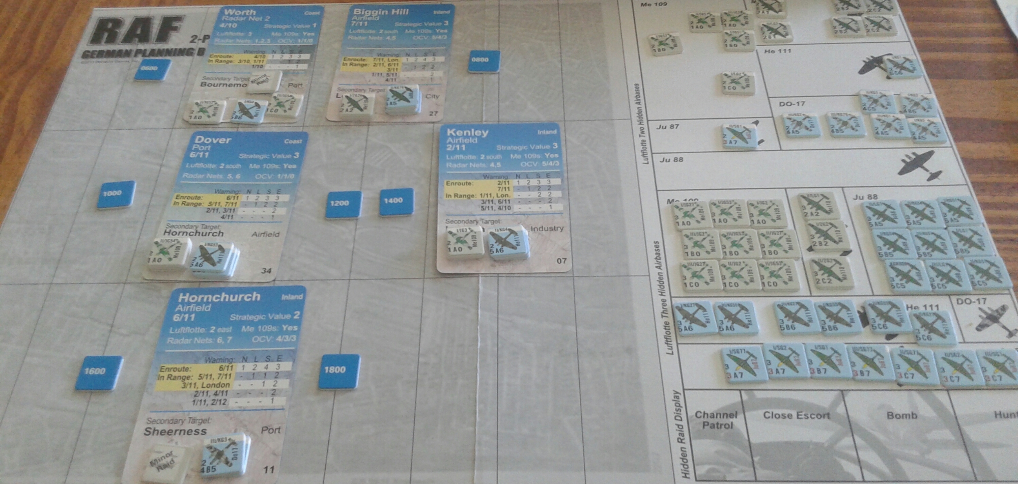 Wargame Wednesday – RAF: The Battle of Britain 1940, by Decision Games ...