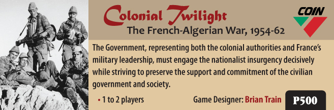 Interview with Brian Train Designer of Colonial Twilight: The French ...