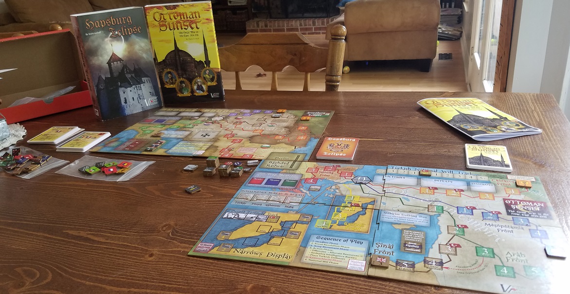 Hapsburg Eclipse/Ottoman Sunset Review of Combined Solitaire Game from Victory Point Games – The ...