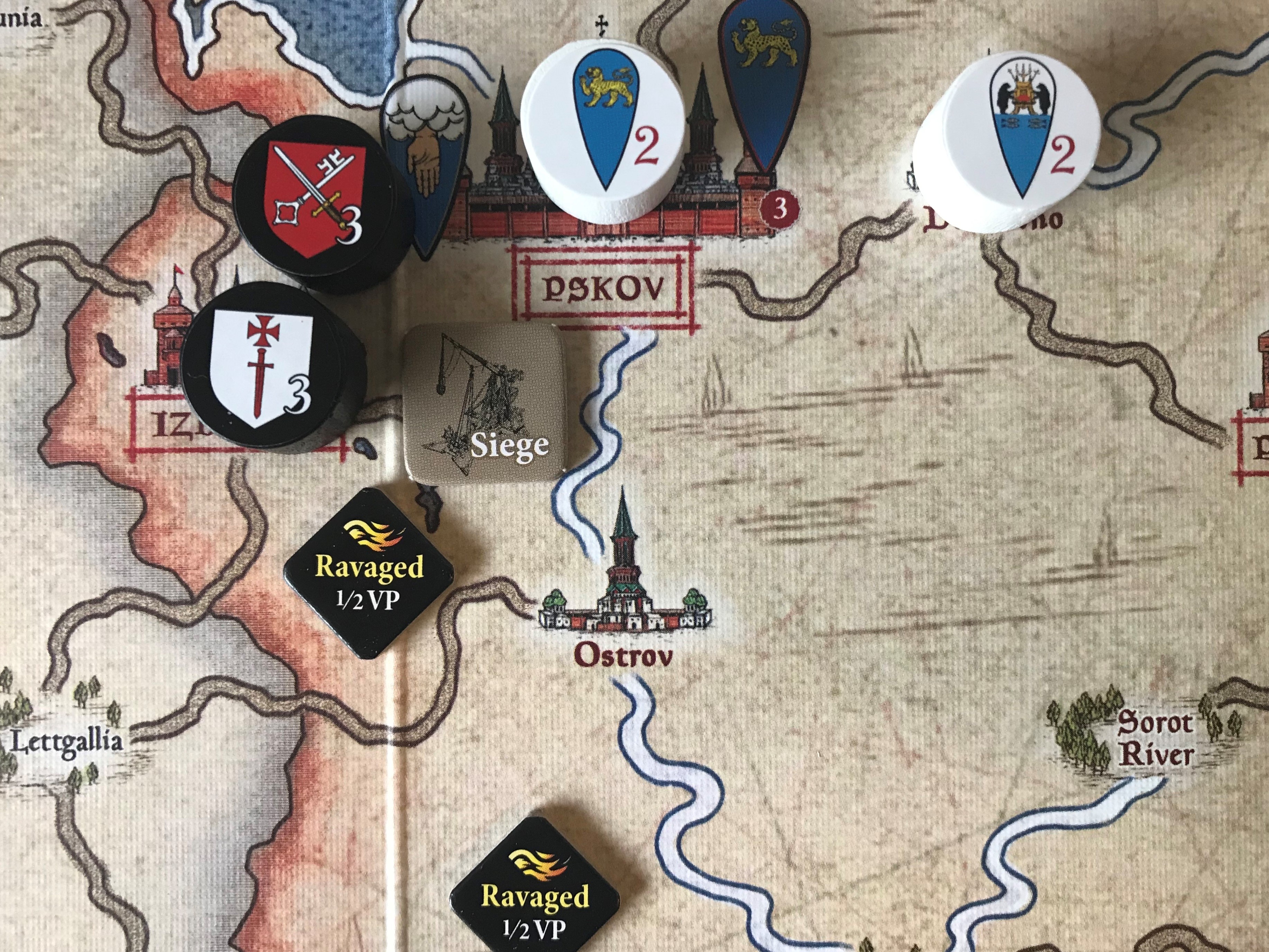 The Beautiful Boards of Wargaming! – Nevsky: Teutons and Rus in ...