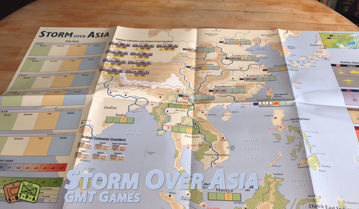 Unboxing Video: Storm Over Asia: Prequel to A World at War from GMT ...
