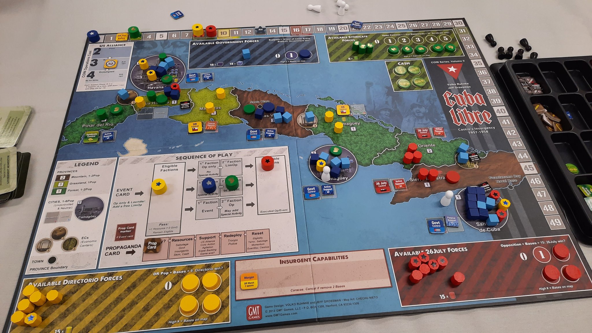 Cuba Libre Game State – The Players' Aid