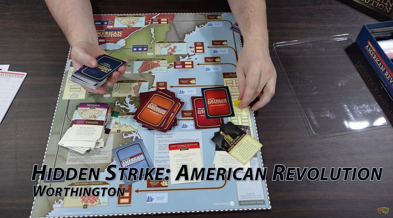 Unboxing Video: Hidden Strike: American Revolution from Worthington ...