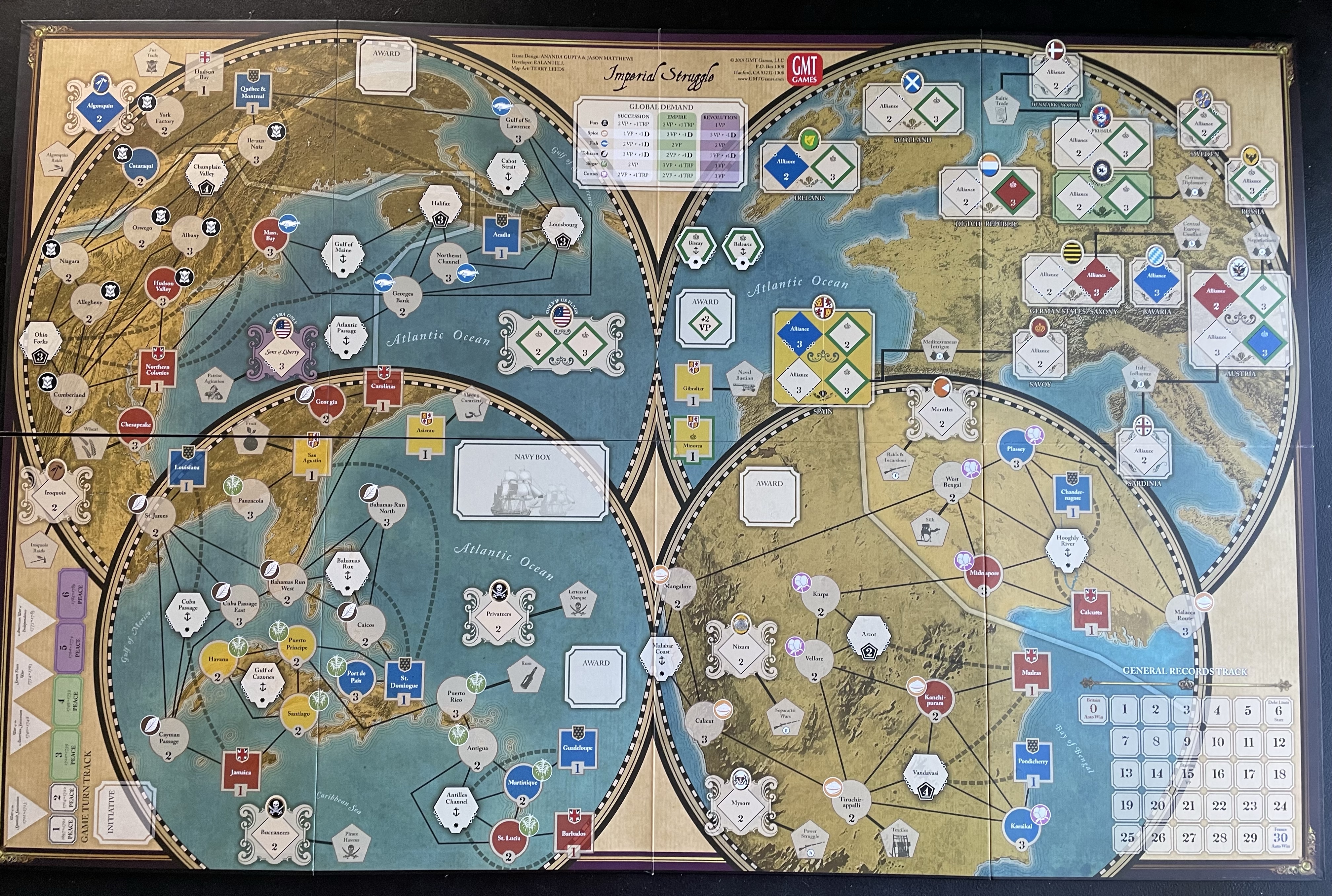 The Beautiful Boards of Wargaming! – Imperial Struggle: The Global ...