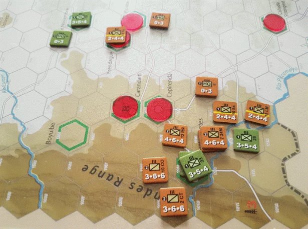 The Chaco War Counters on Board – The Players' Aid