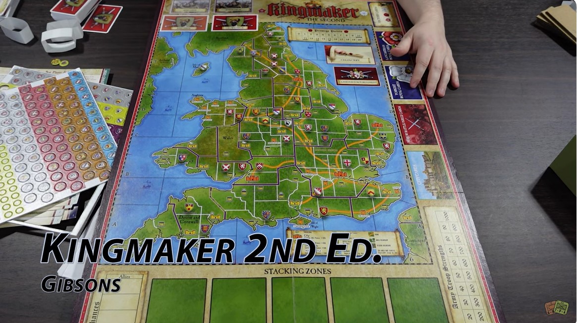 Unboxing Video: Kingmaker: The Royal Re-Launch 2nd Edition from Gibsons Games – The Players' Aid