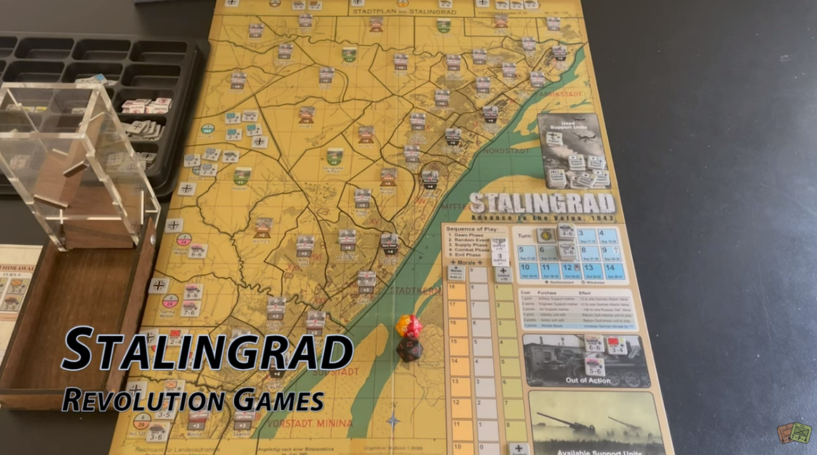 Solitaire Playthrough: Stalingrad: Advance to the Volga from Revolution Games/Take Aim Designs ...
