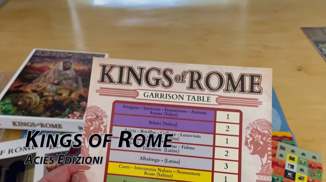 Unboxing Video: Kings of Rome from Acies Edizioni – The Players' Aid