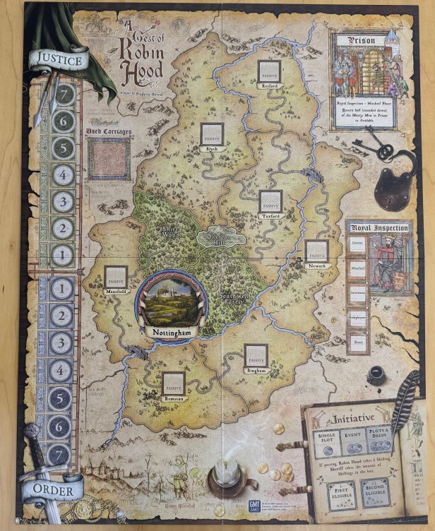 A Gest of Robin Hood from GMT Games – Action Point 1 – The Players' Aid