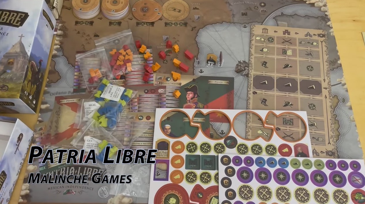 Unboxing Video: Patria Libre: The Struggle for Mexican Independence from Malinche Games – The ...