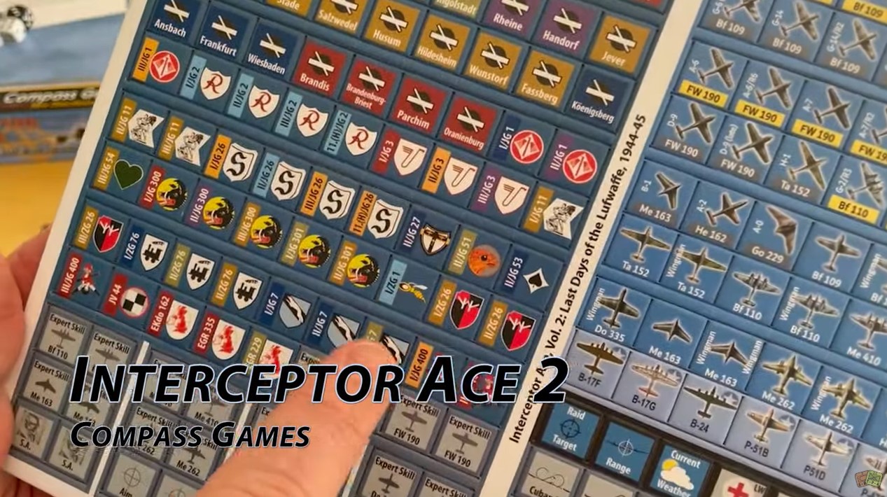 Unboxing Video: Interceptor Ace Volume 2: Last Days of the Luftwaffe, 1944-45 from Compass Games ...
