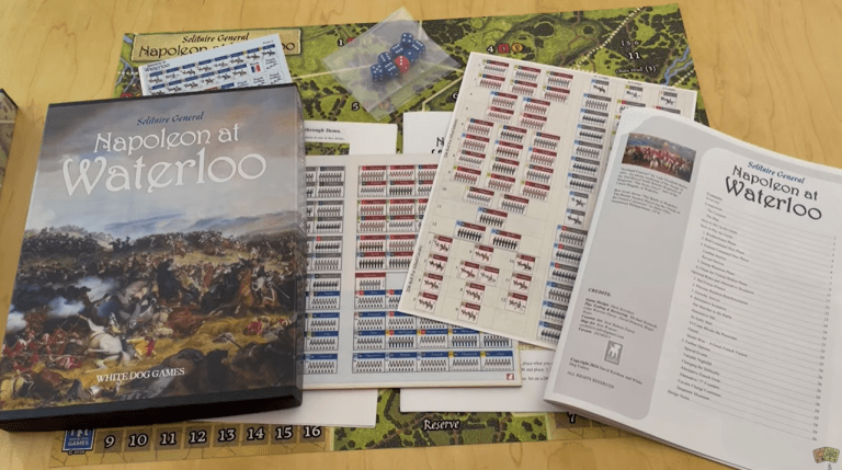 Unboxing Video: Solitaire General: Napoleon at Waterloo from White Dog ...