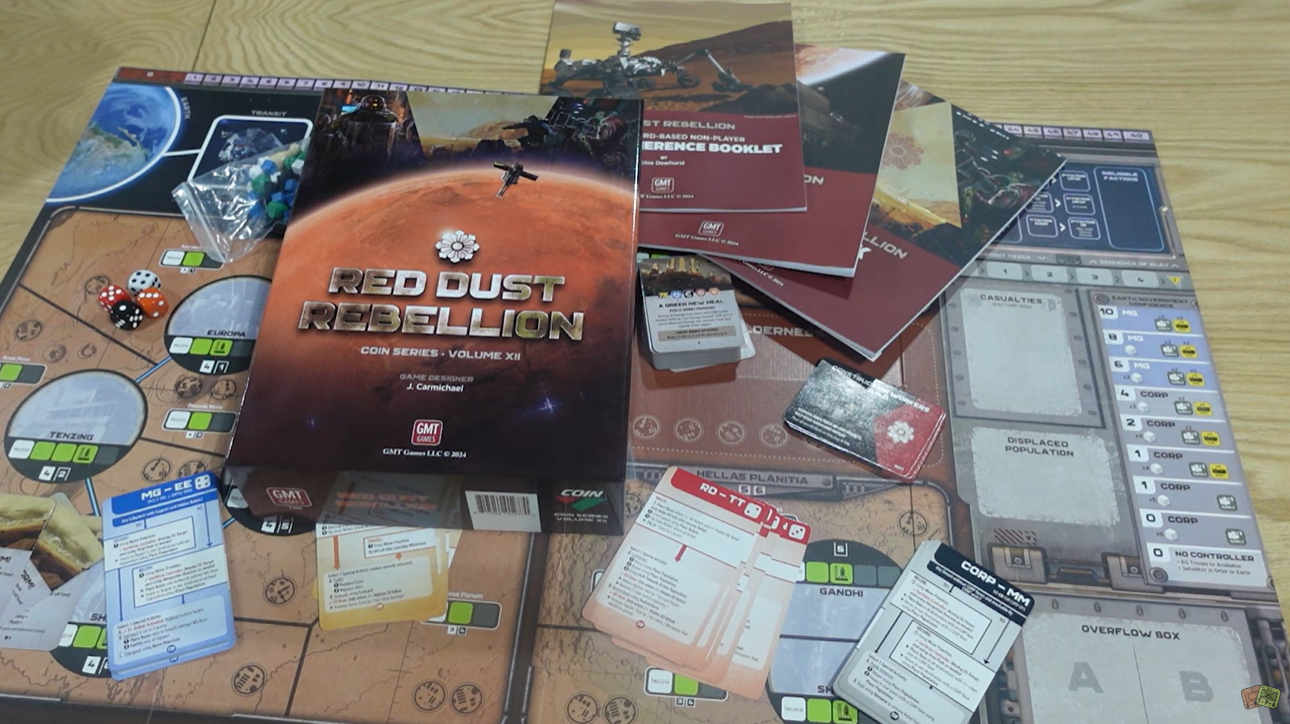 Unboxing Video: Red Dust Rebellion from GMT Games – The Players' Aid